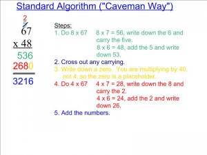 2 Digit x 2 Digit Multiplication – Standard Algorithm (Caveman Way ...