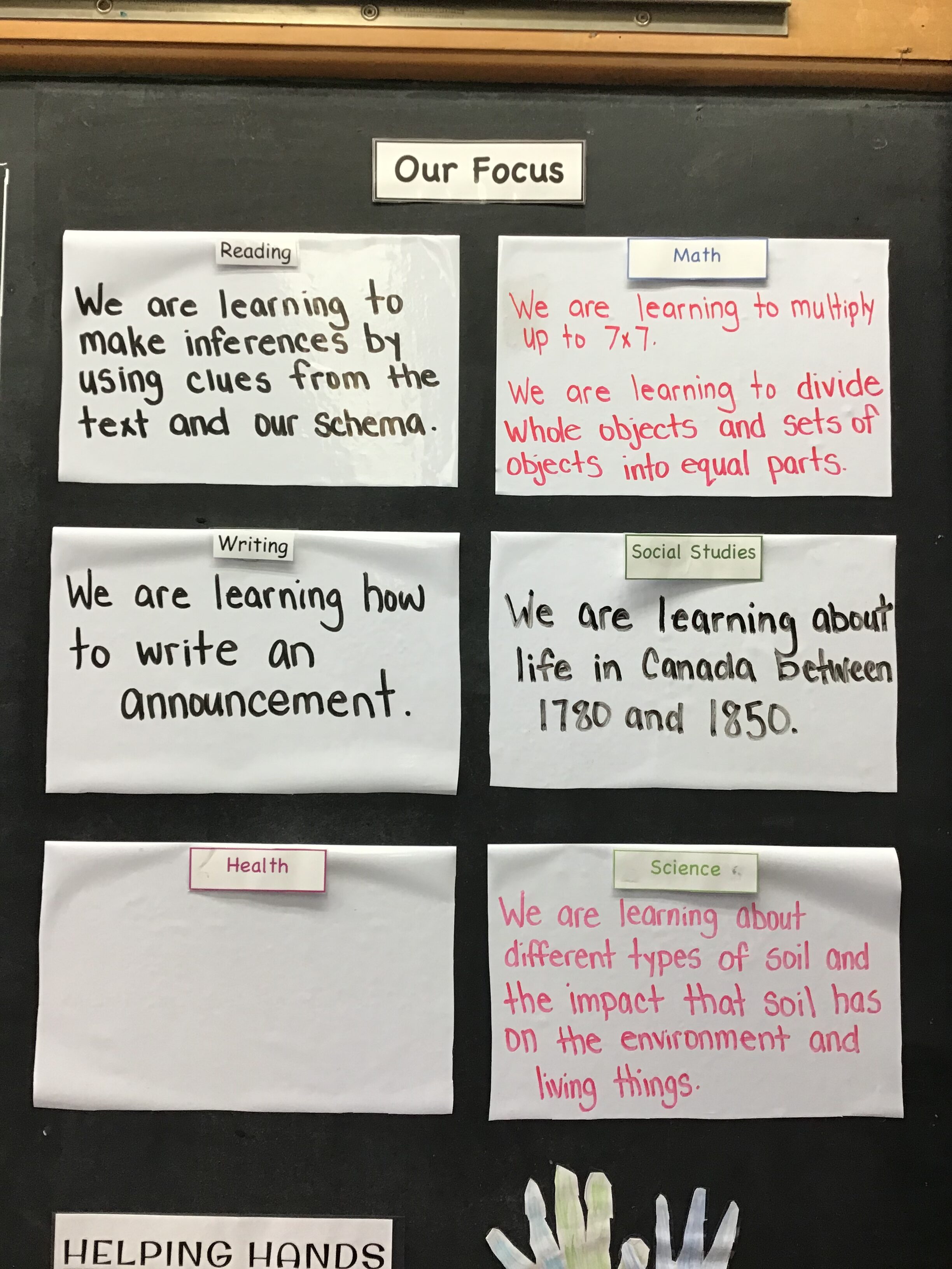 Grade 2 3 Updated Learning Goals Grade 2 3 Updated Learning Goals