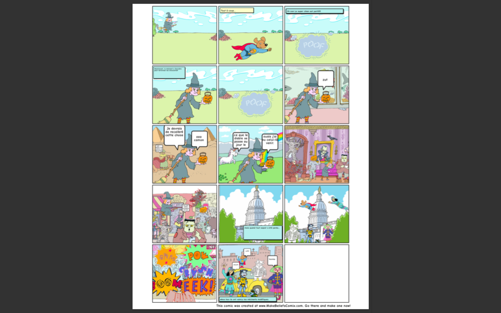 Mme Rosa’s grade 6 class