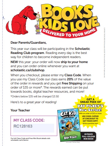 Scholastic Book Orders – Mr Goode's Class