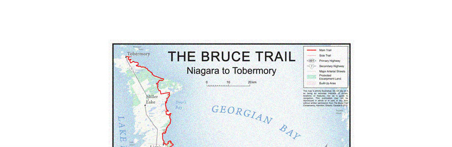 Map of the Bruce Trail