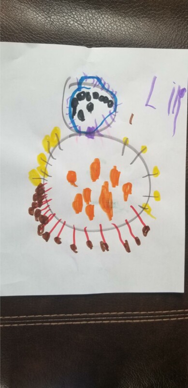 The 100 Monster – Crayons and iPads