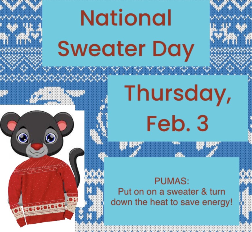 Sweater Day Thursday Feb 3 – La classe de Mme Zess Grade 4 2021-22