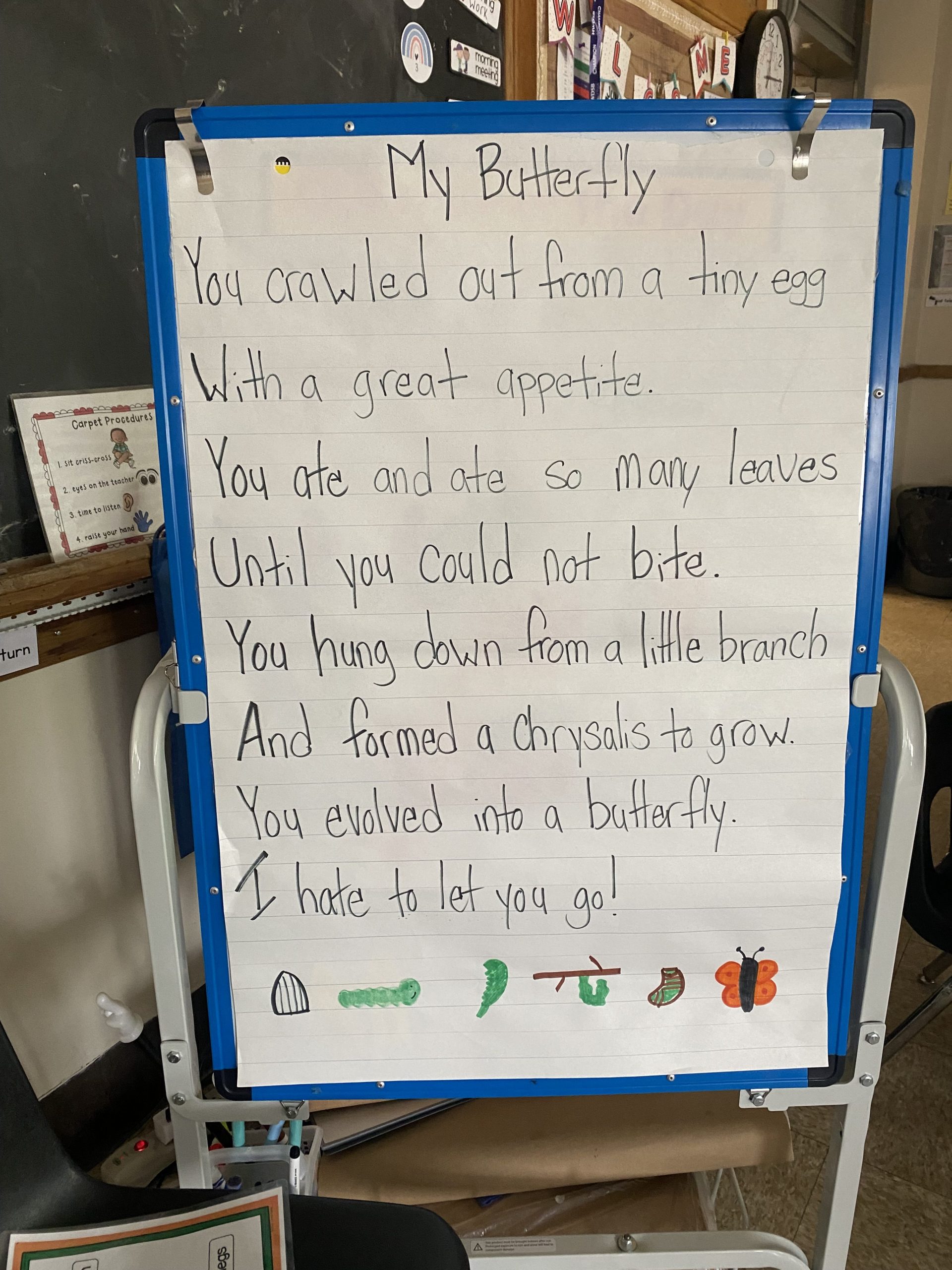 poem of the week 🦋 – With Miss graham and mrs. Da silva