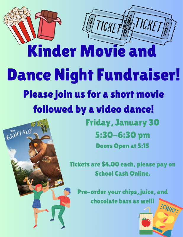 Kinder Movie and Dance Night 📽🎟🕺🎶