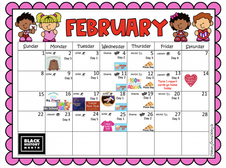 February Calendar
