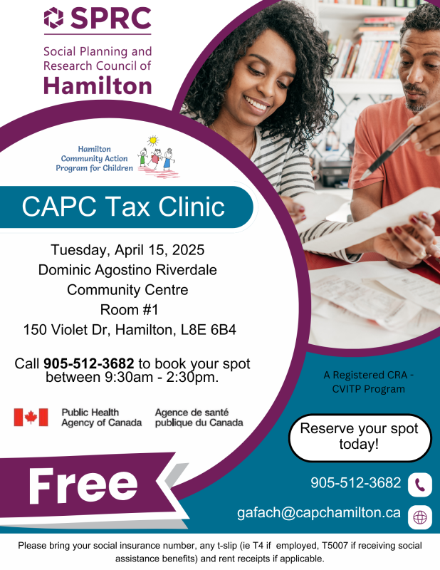 2025-04-15 CAPC Tax Clinic – Services in Hamilton