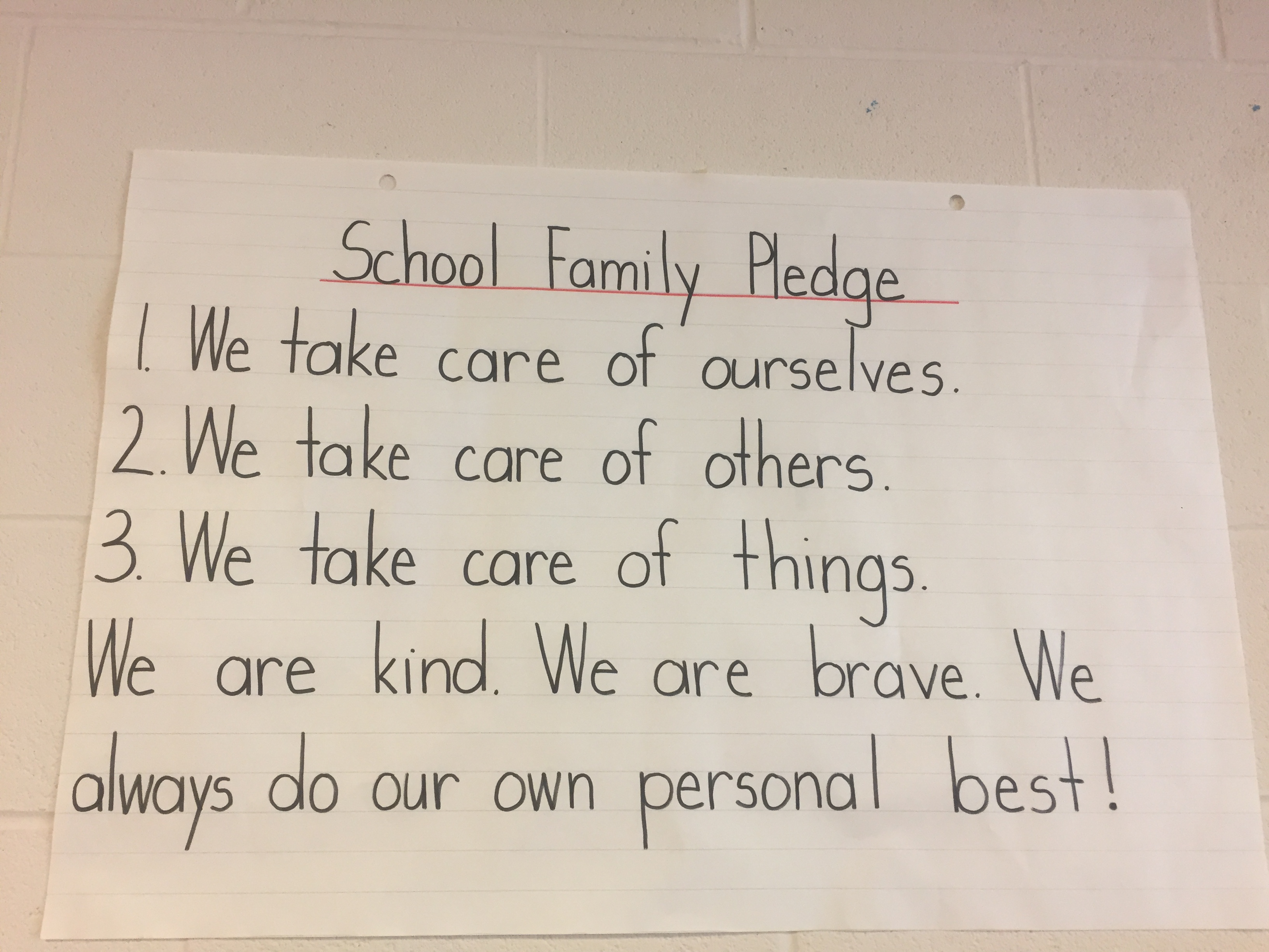 Our School Family Pledge | Miss St. Amand & Her First Grade Friends!