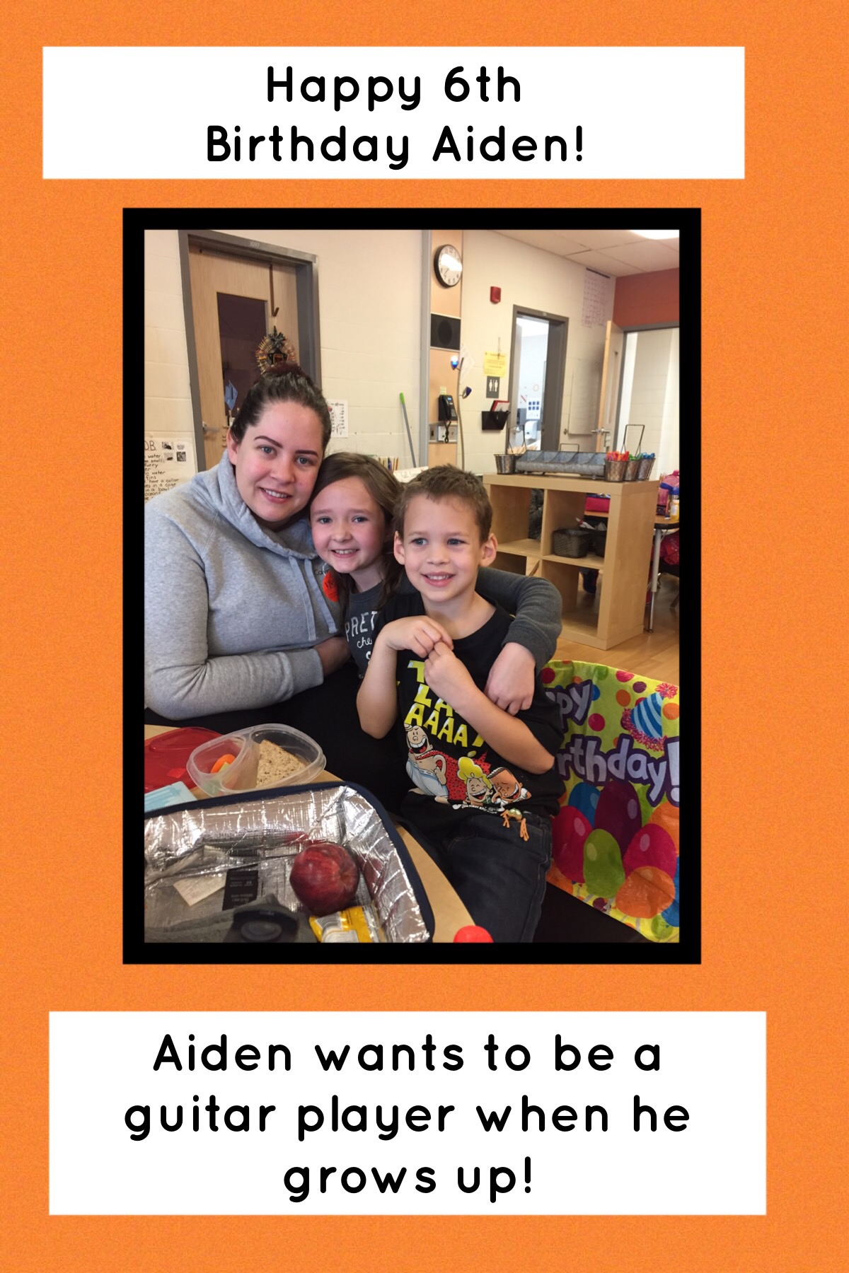 Happy Birthday Aiden! | Miss St. Amand & Her First Grade Friends!
