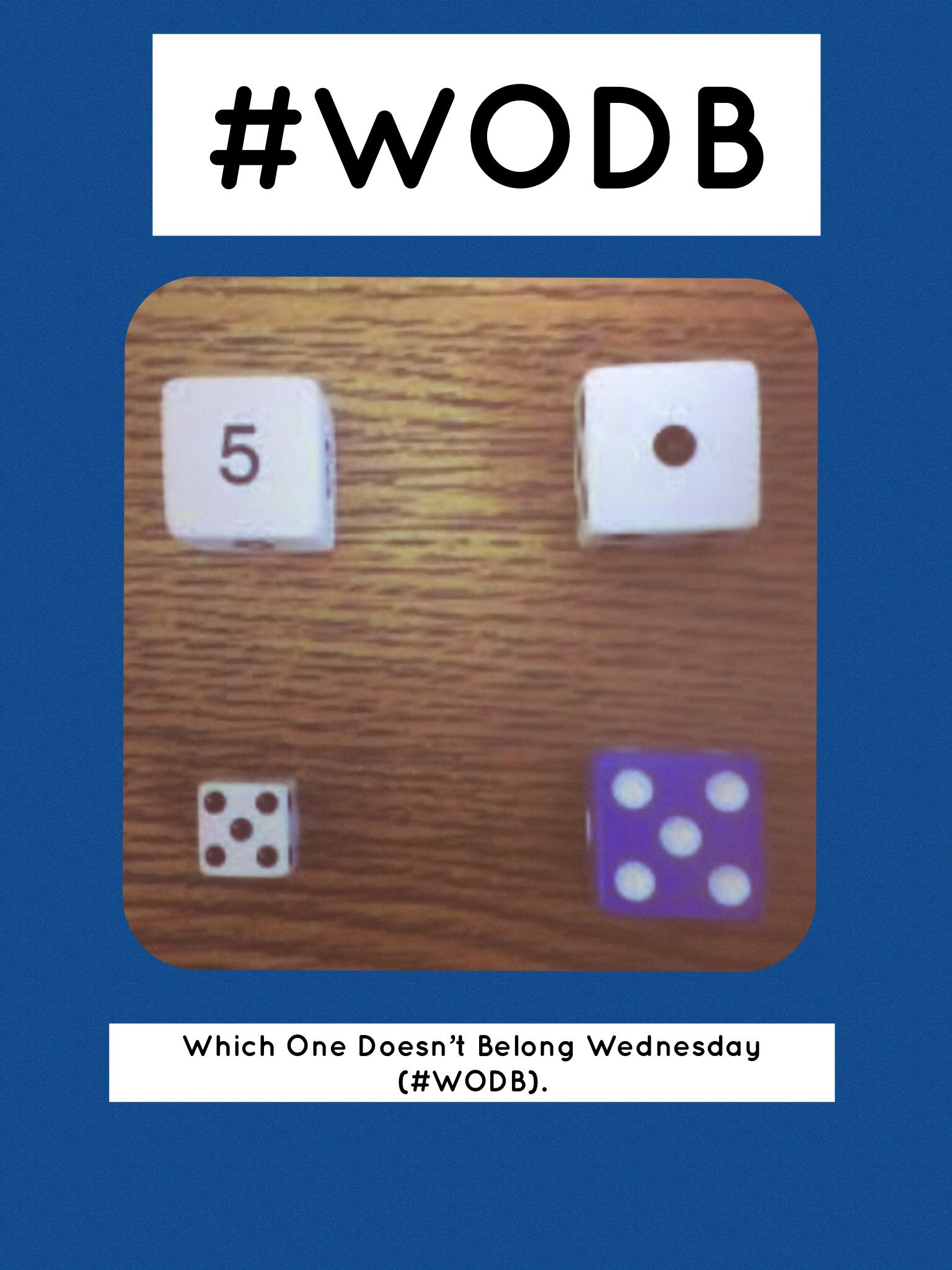#WODB Wednesday | Grade 1 with Mrs. Dale