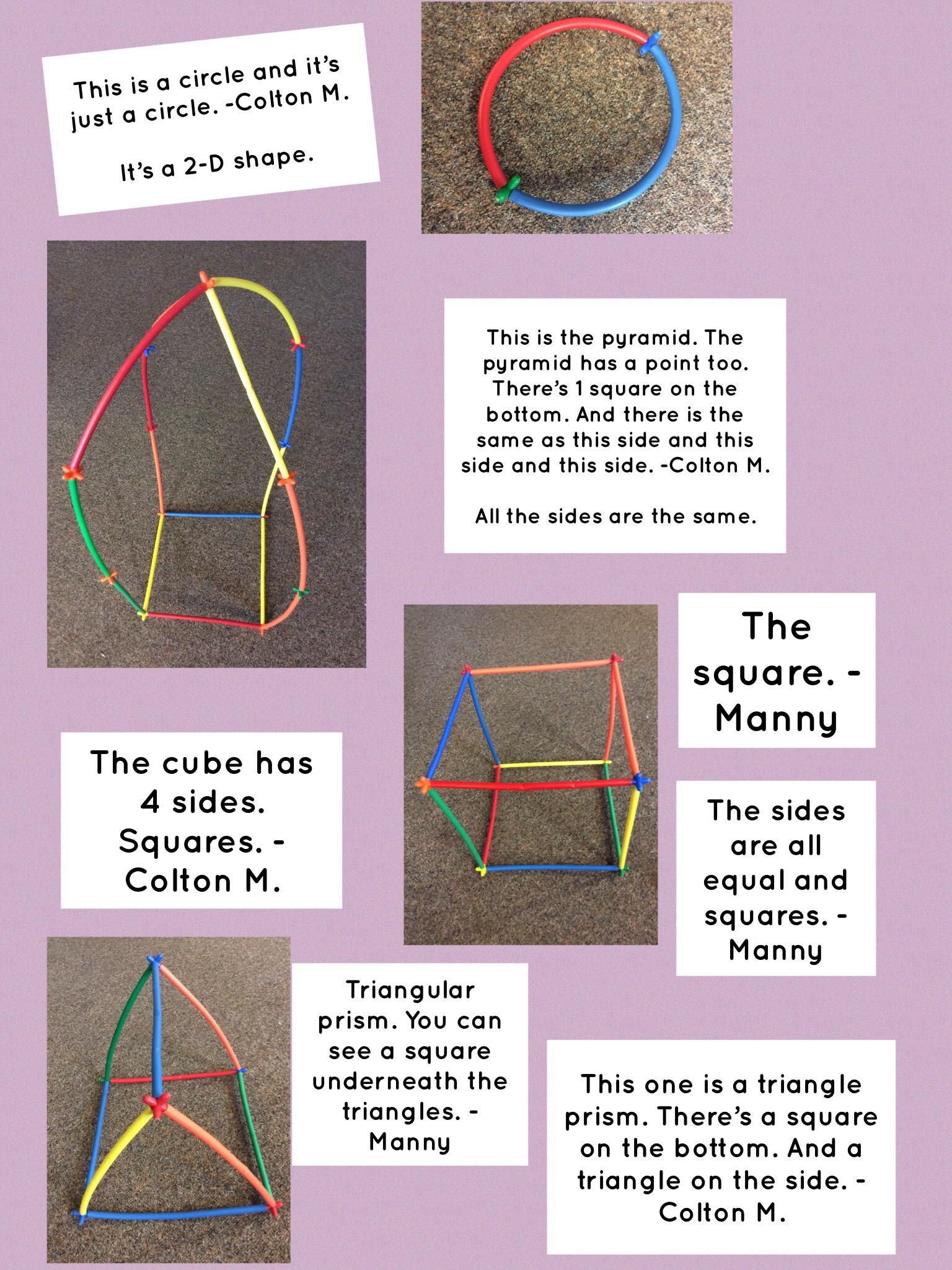 Building 3-D Shapes | Grade 1 with Mrs. Dale