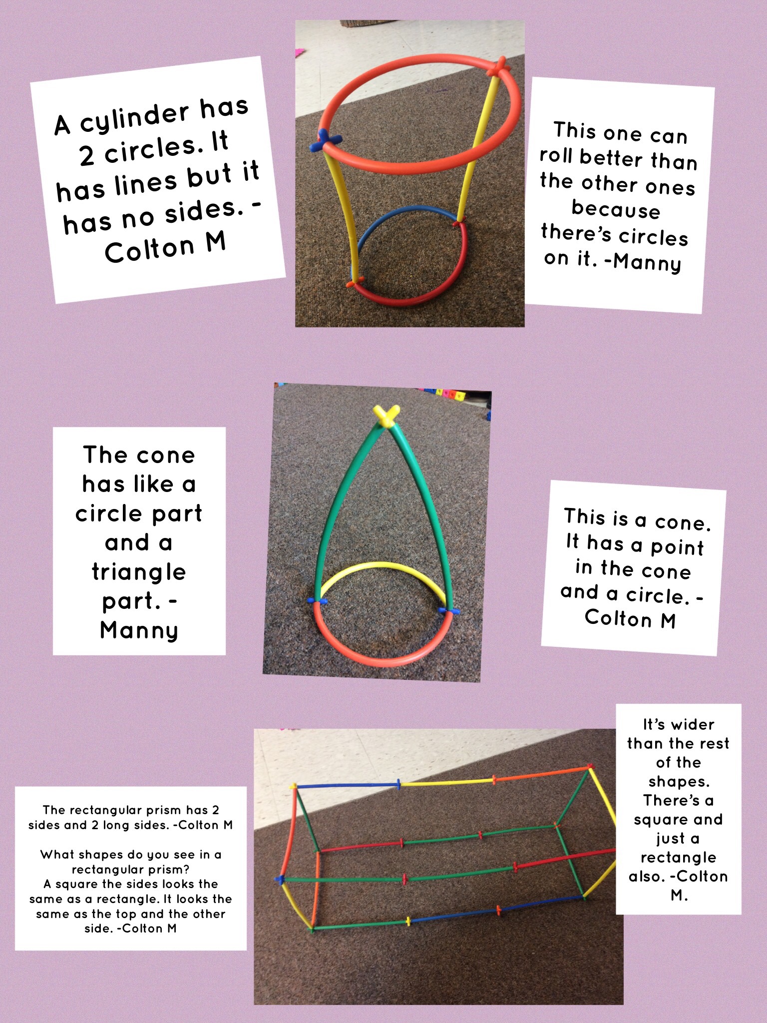 Building 3-D Shapes | Grade 1 with Mrs. Dale