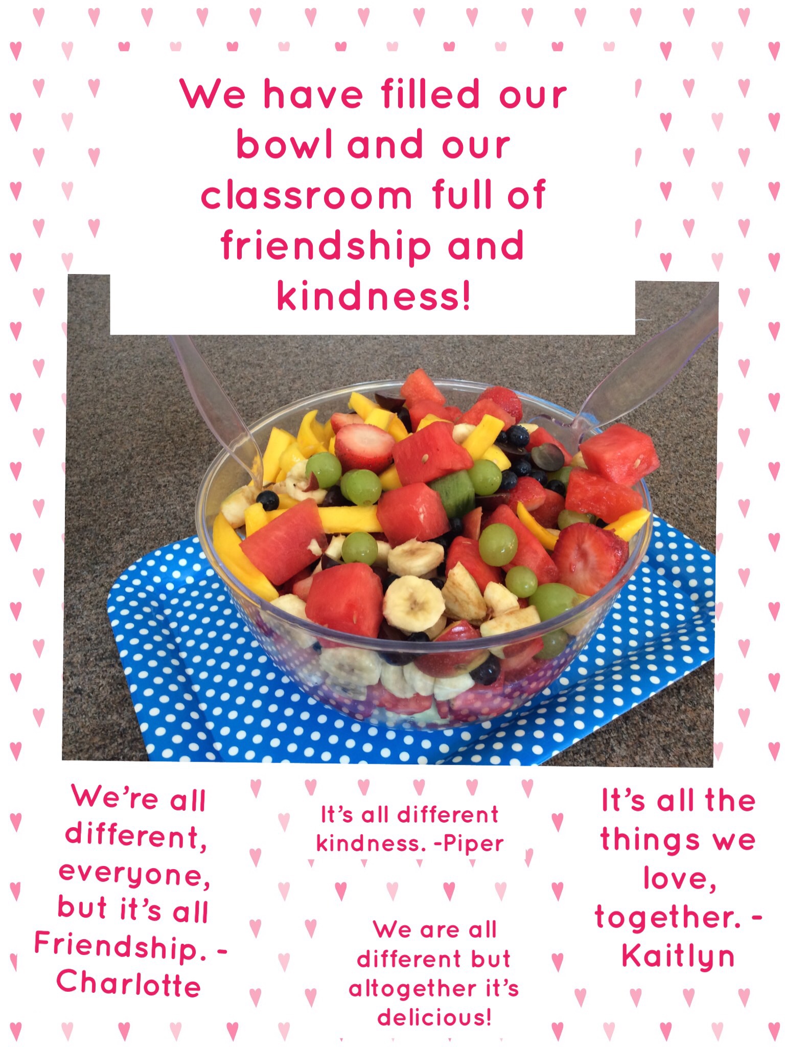 Friendship Fruit Salad | Grade 1 with Mrs. Dale