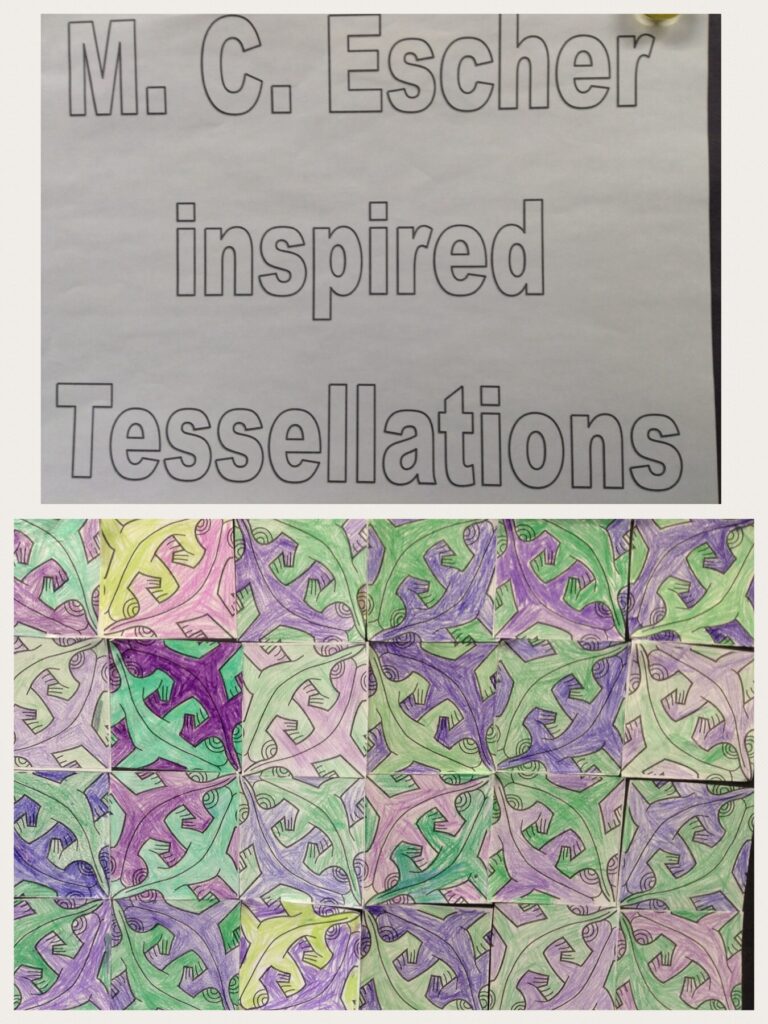 Art inspired by M.C. Escher – Mrs. Tilton's Grade 2/3 Classroom