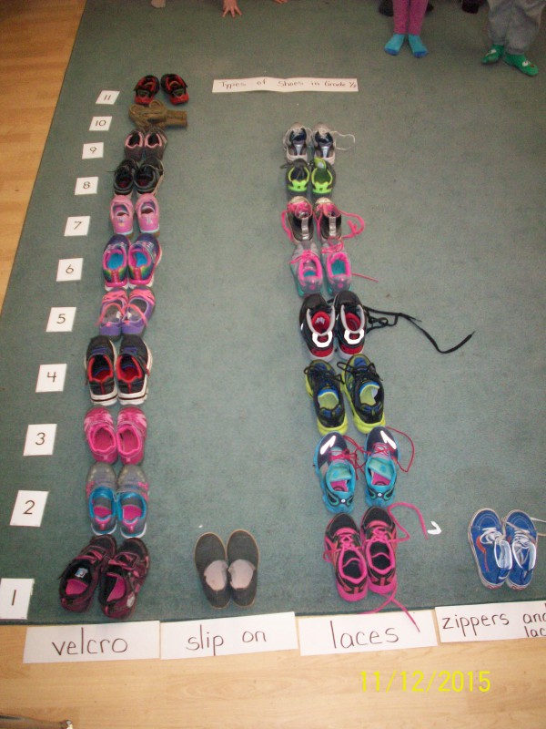 Graphing…with shoes! | Mrs. DiDonato's Grade 1/2 Class
