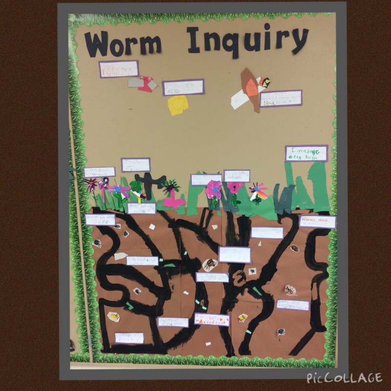 Worm Mural | Kindergarten Corner