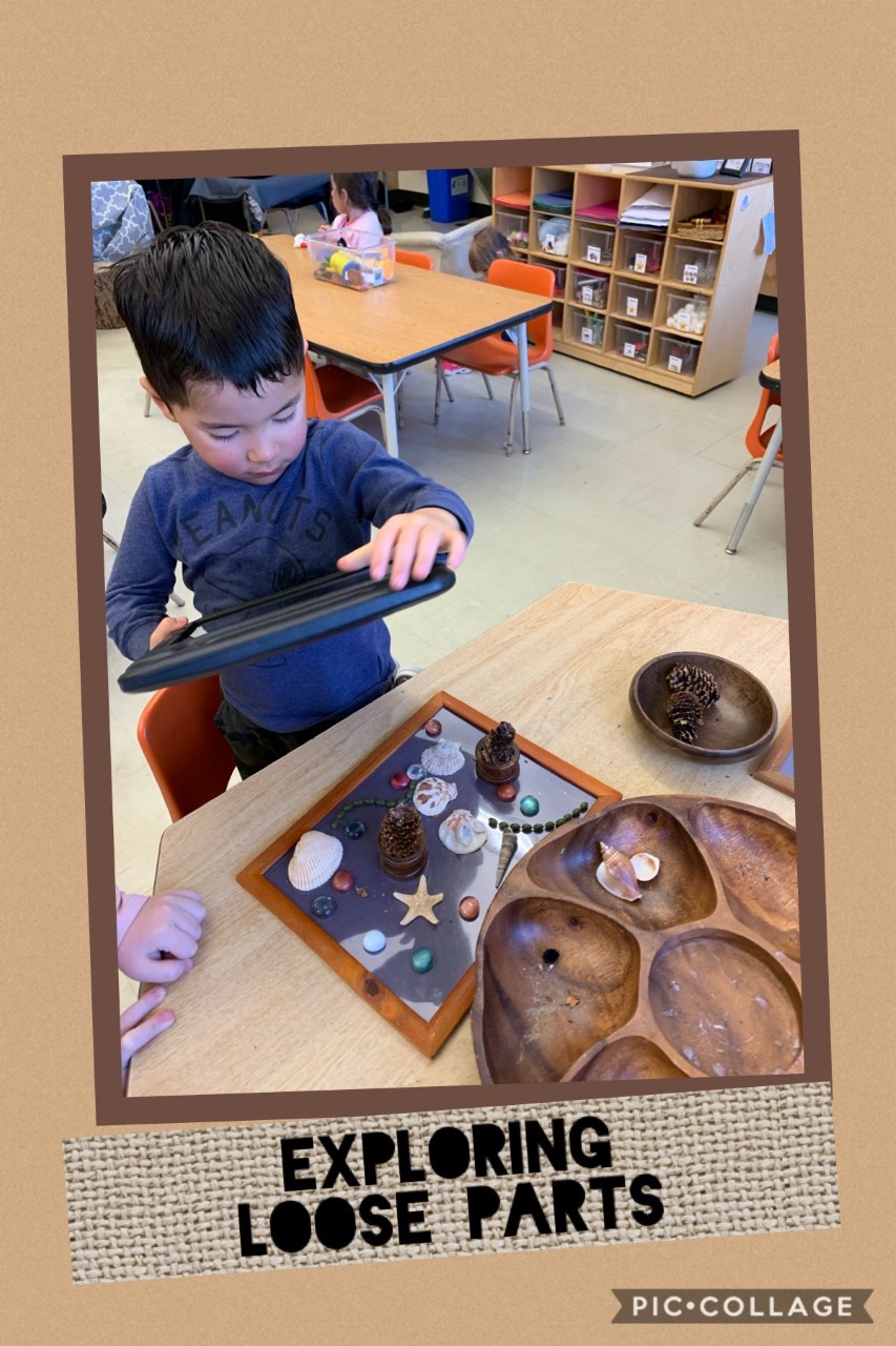 More Loose Parts Exploration – Kindergarten Corner