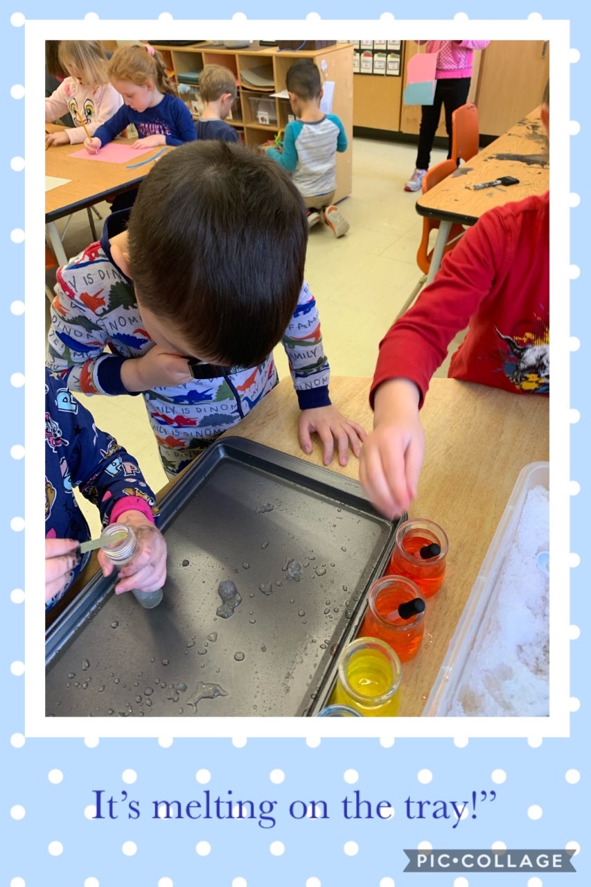 Snow Inquiry – Kindergarten Corner