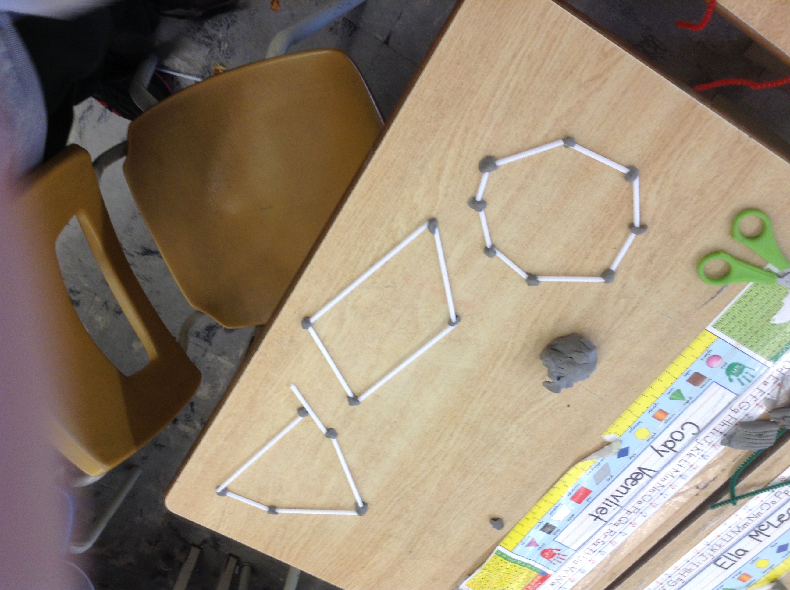 students creating 2D shapes – Ms. McHugh's Class Grade 1 & 2 class 2015 ...