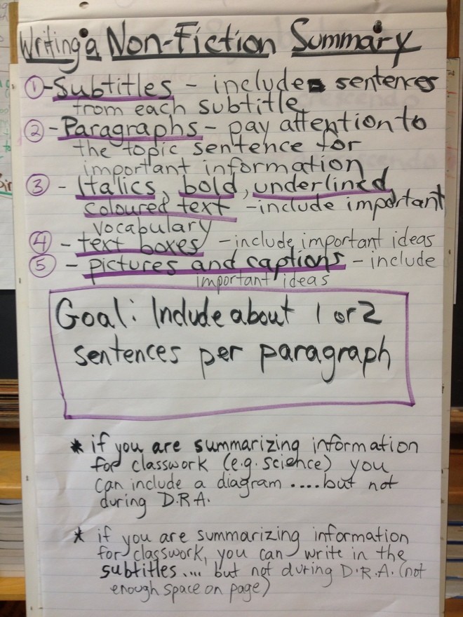 April 2, 2013 – Writing a Non-Fiction Summary; Science; Math Test ...