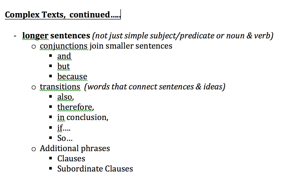 Complex texts – our ideas pg2 – Fawcett's Class