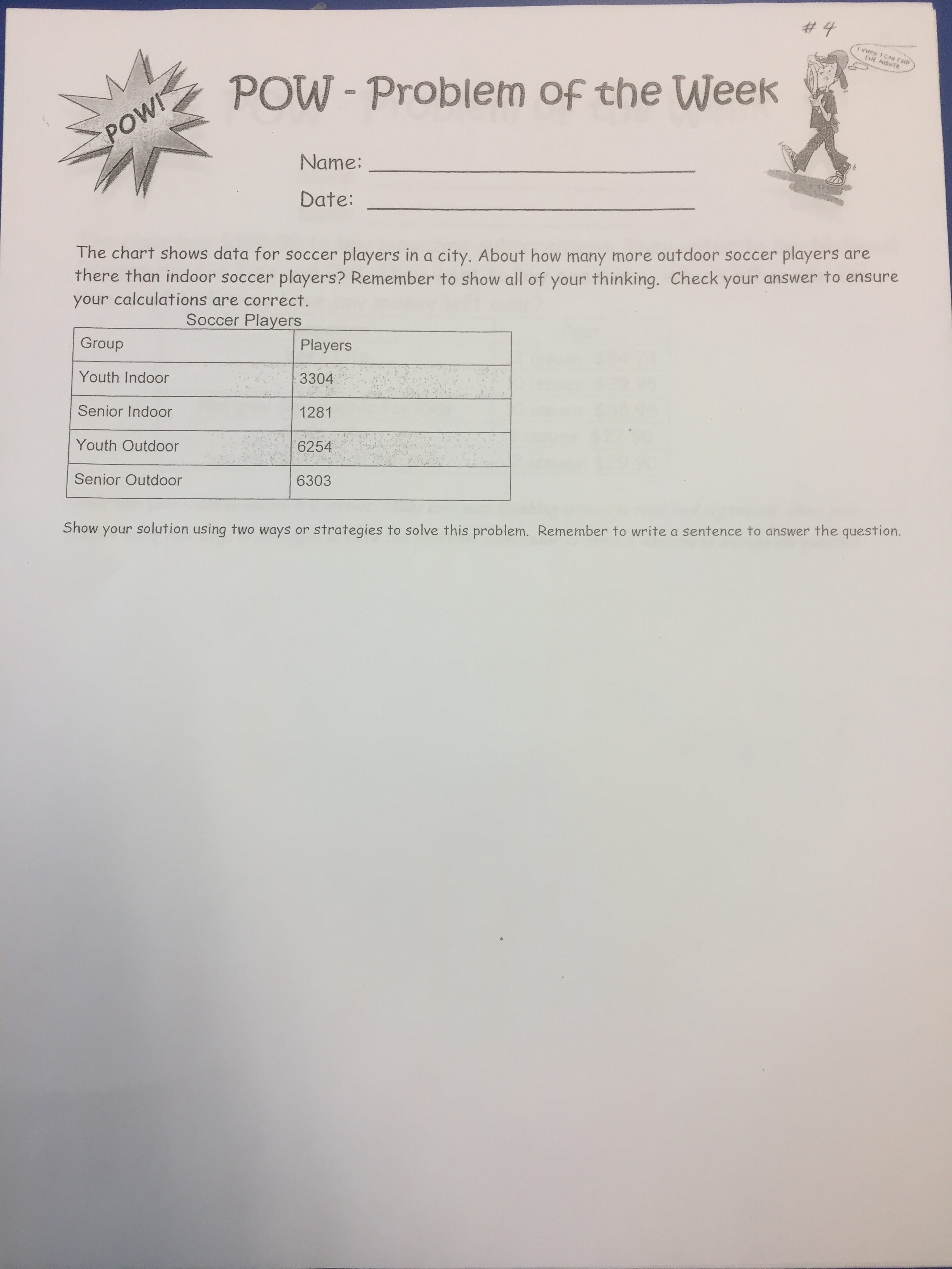 POW Questions | The Fantastic Mr. Fox's Grade 5 Class