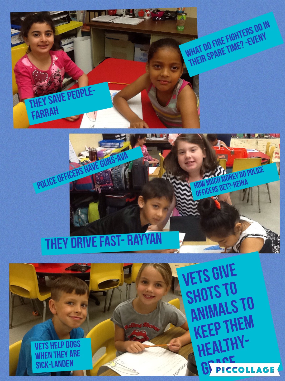 Learning about our Favourite Community Helpers – grade 2 with mrs. mitchell