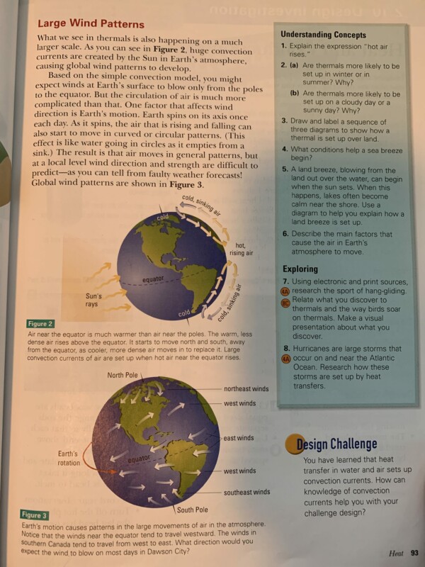 Science: Heat and Weather Patterns – Steiner Grade 7A Homeroom