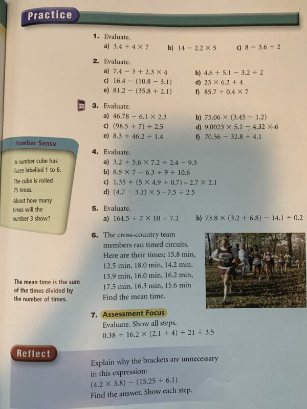 Math: Order of Operations – Steiner Grade 7A Homeroom