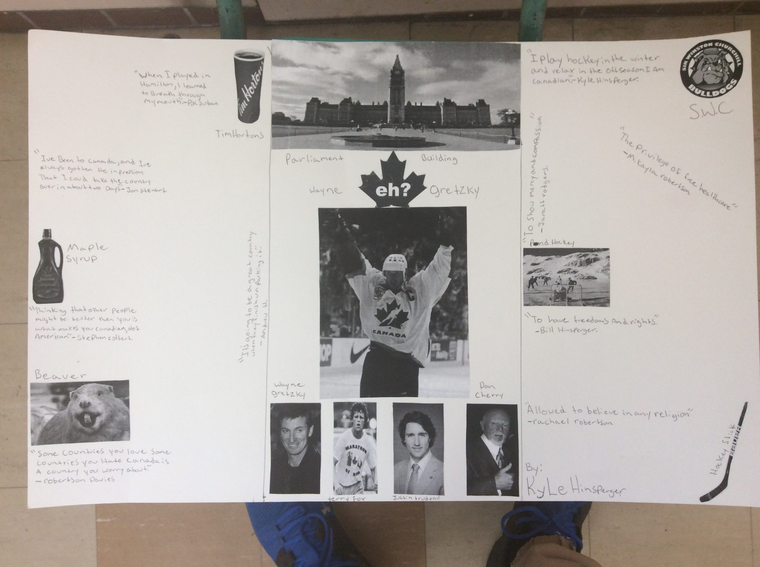 Canadian identity collage – Reflections on Canadian History