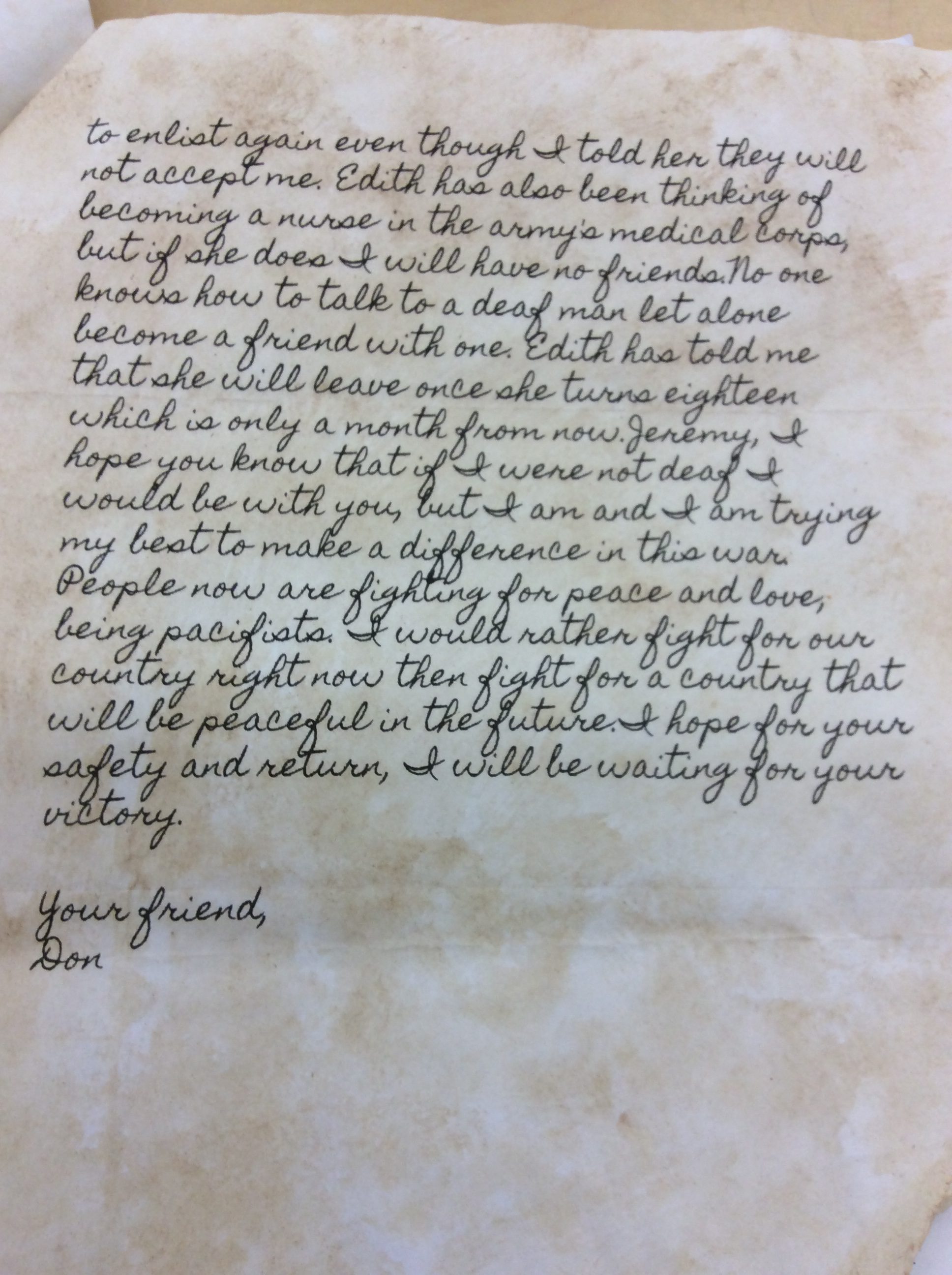 WWI Letters – Reflections on Canadian History